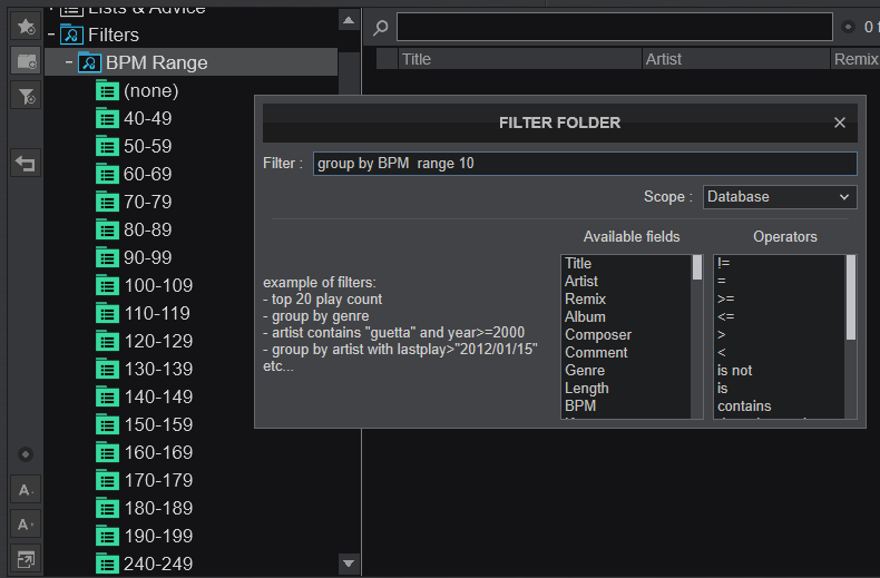 VirtualDJ - Similar bpm NOT using filter folder? VirtualDJ - Similar bpm NOT using filter folder?